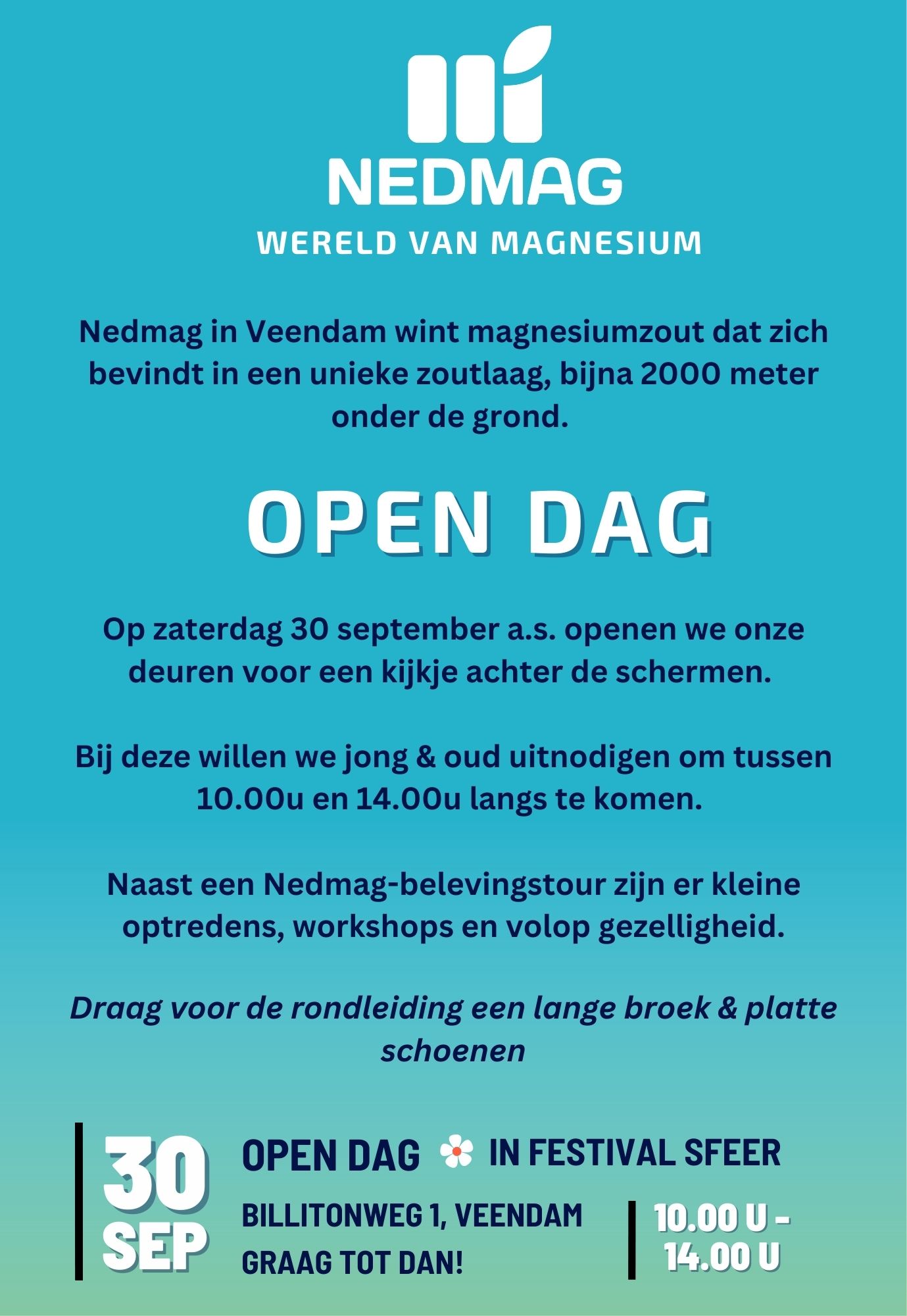 Open Dag & Festival 30 september | Nedmag B.V.